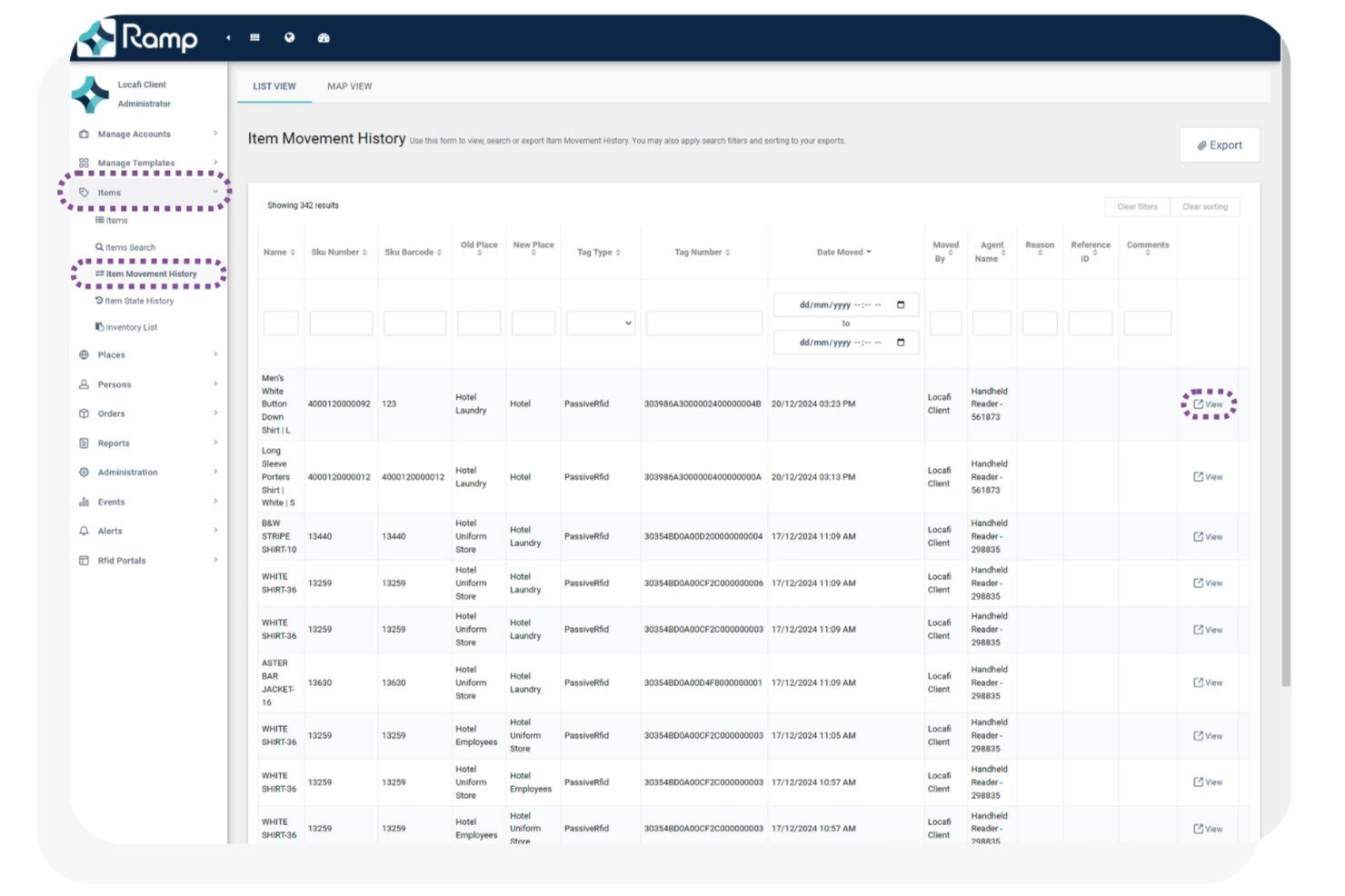 How To View Item Movement History