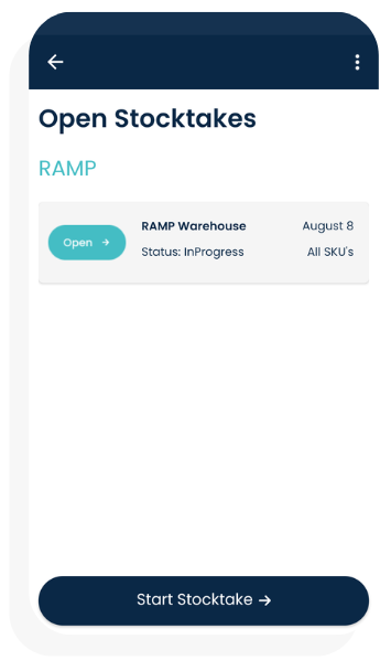Performing a Stocktake