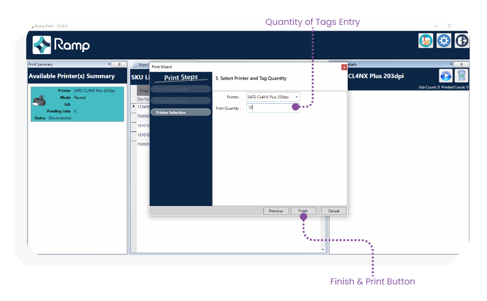 How to Print Individual SKUs